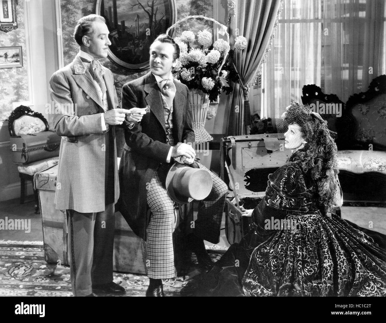 THE MEN IN HER LIFE, from left: Otto Kruger, Dean Jagger, Loretta Young ...