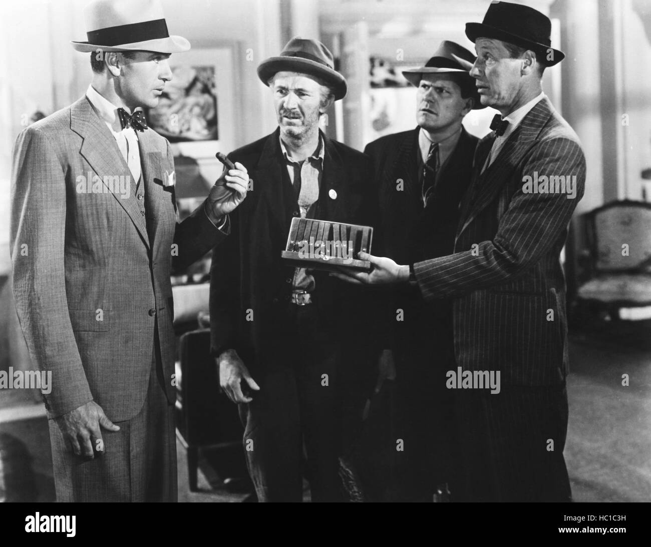 MEET JOHN DOE, from left: Gary Cooper, Walter Brennan, Warren Hymer ...