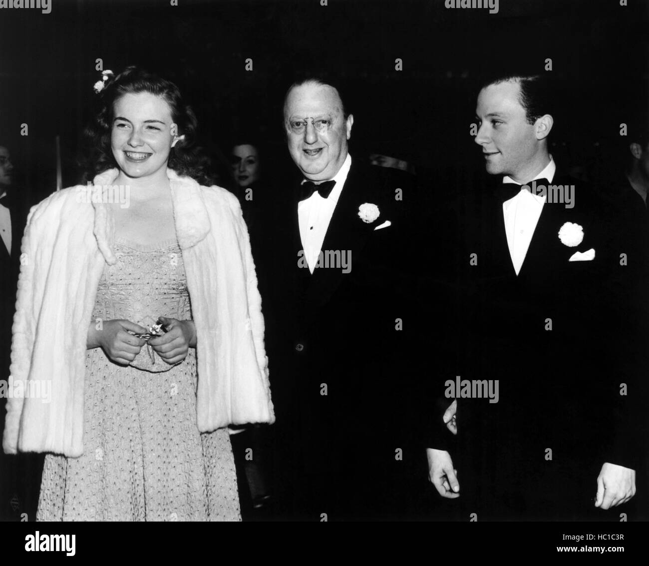 MEET JOHN DOE, from left: Joan Leslie, Jesse Lasky, William Lasky at ...