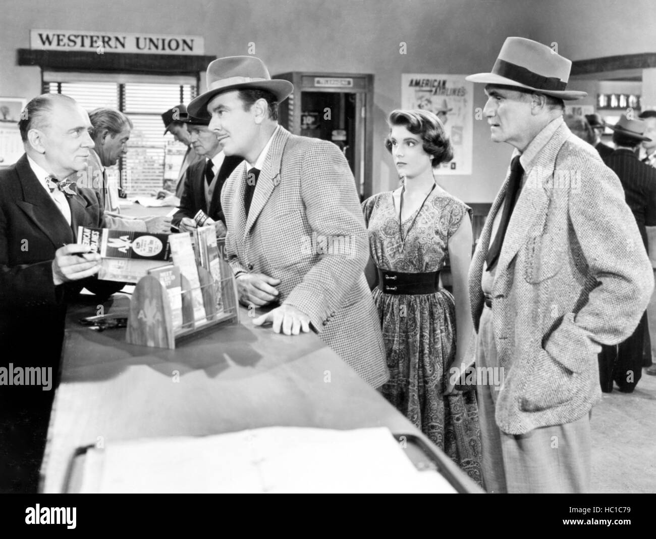 MEXICAN MANHUNT, l-r: Ted Stanhope, George Brent, Hillary Brooke ...