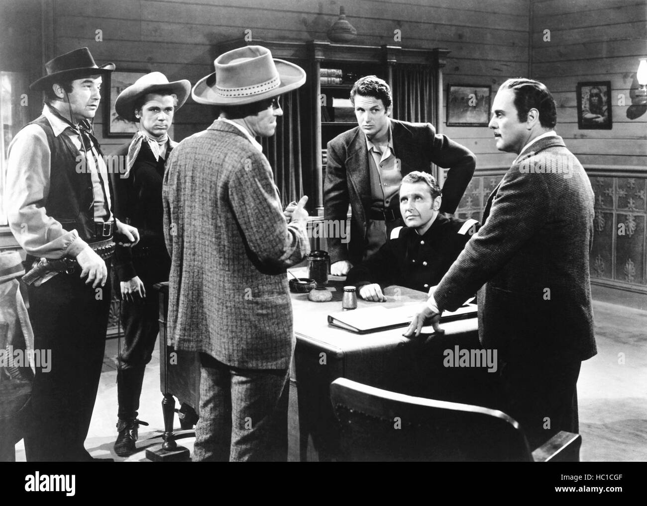 MEN OF TEXAS, face visible from left: Broderick Crawford, Jackie Cooper ...