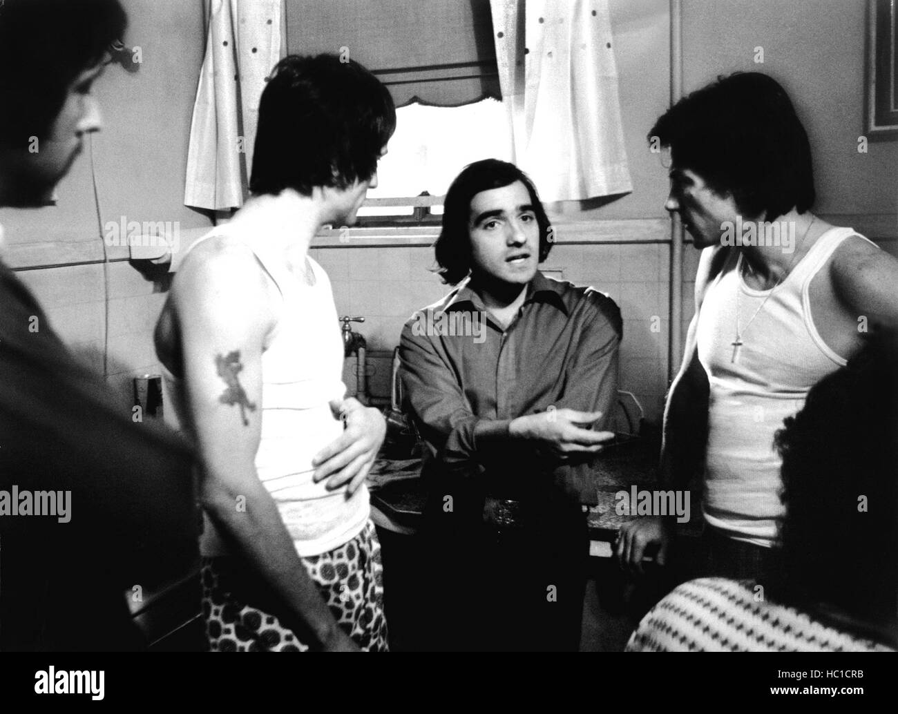 MEAN STREETS, Robert De Niro, Director Martin Scorsese, Harvey Keitel ...