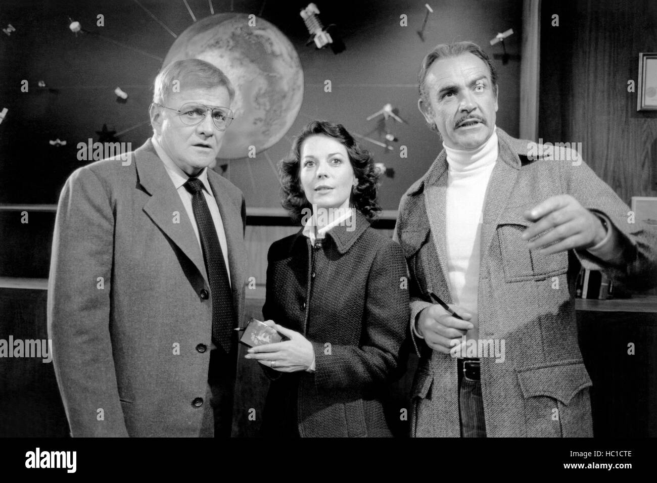 METEOR, from left, Brian Keith, Natalie Wood, Sean Connery, 1979 ...