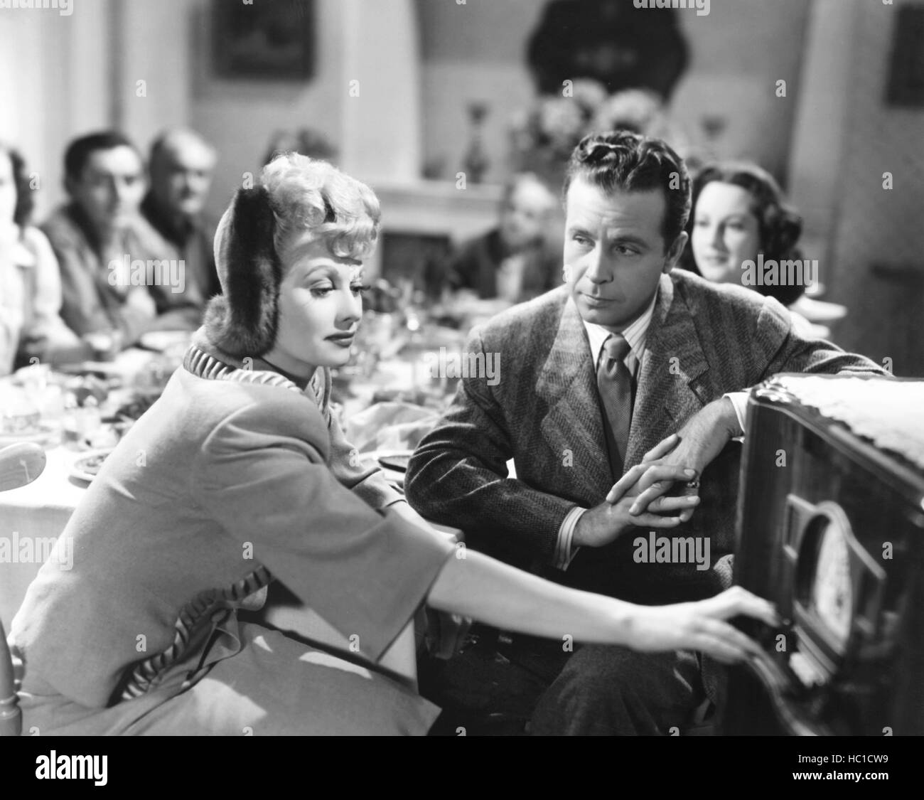 MEET THE PEOPLE, from left: Lucille Ball, Dick Powell, 1944 Stock Photo ...