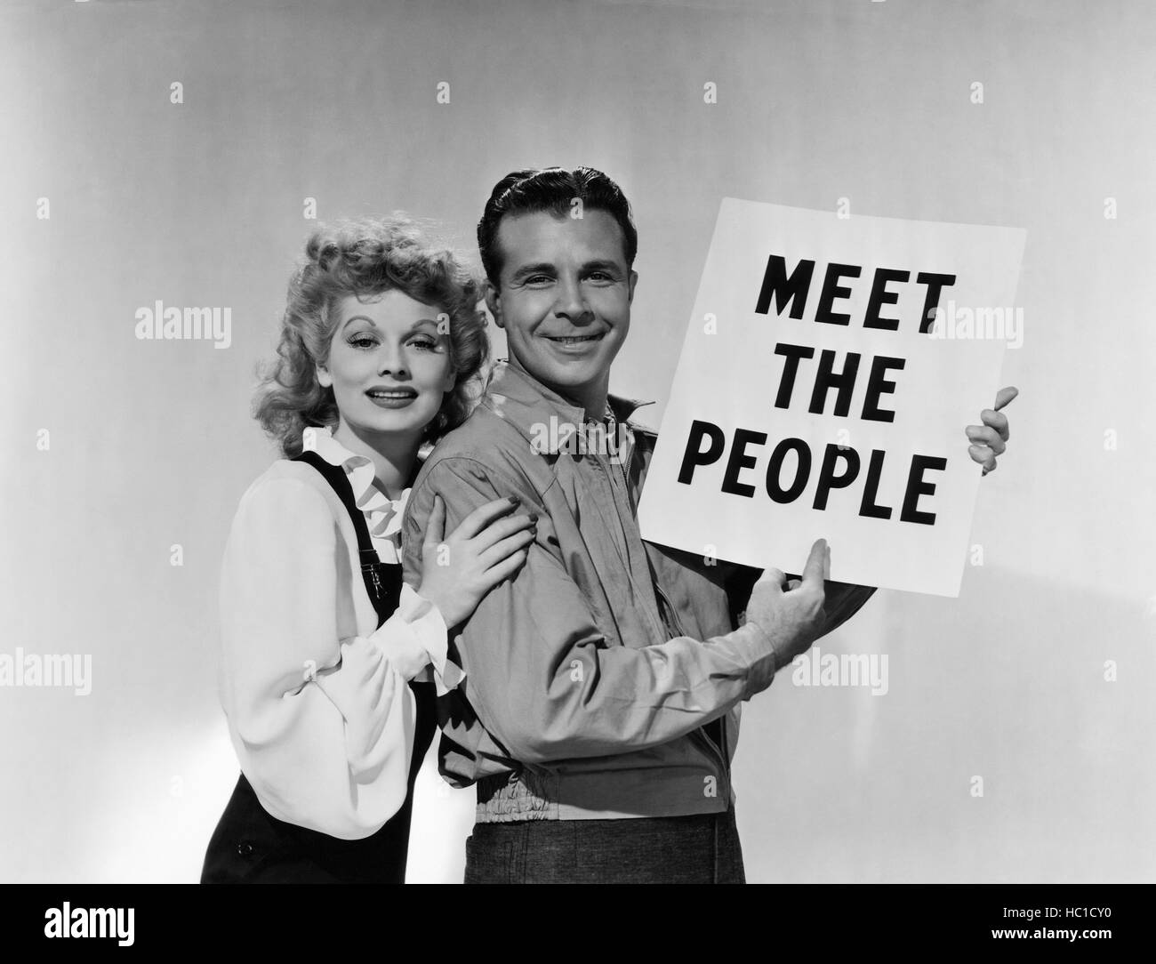 MEET THE PEOPLE, from left: Lucille Ball, Dick Powell, 1944 Stock Photo ...