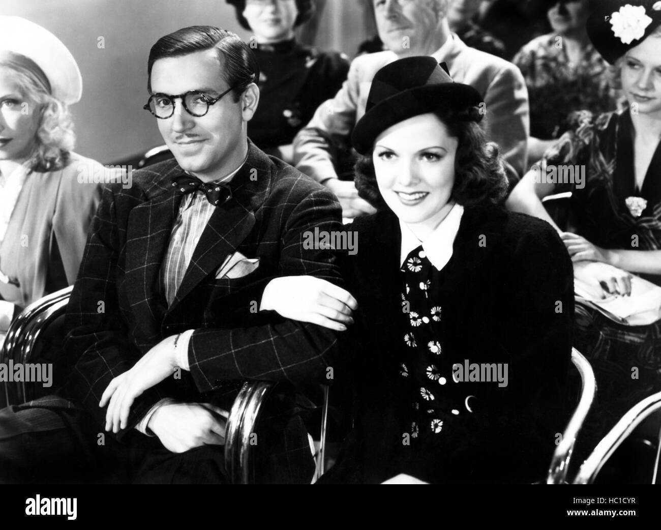 MEET THE BOYFRIEND, l-r: Robert Paige (aka David Carlyle), Carol Hughes ...