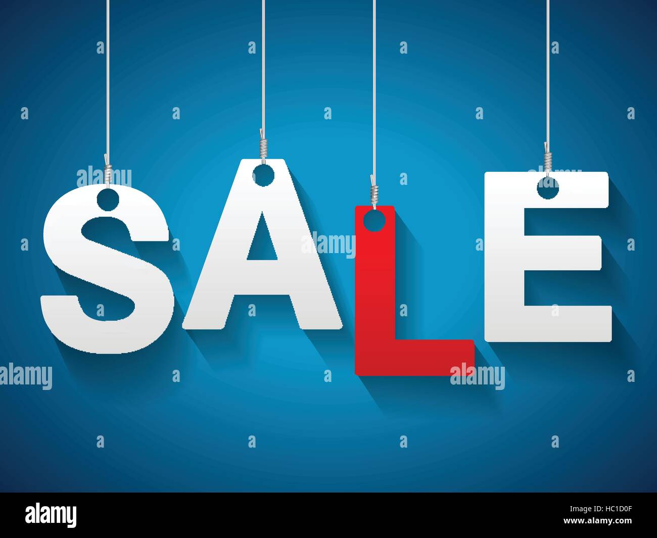 Paper sale text on a blue background Stock Vector Image & Art - Alamy