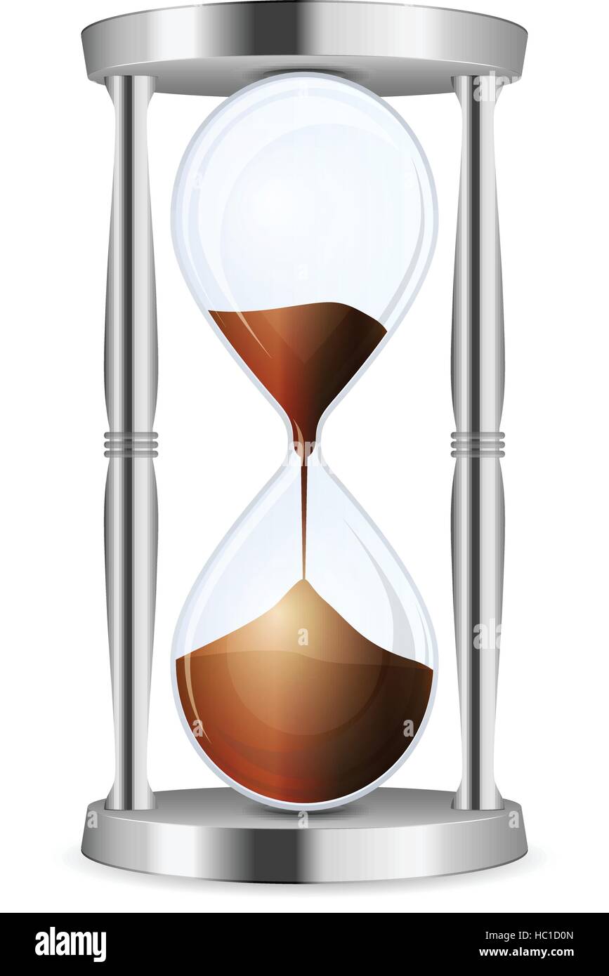 sand glass on a white background. Vector illustration Stock Vector ...