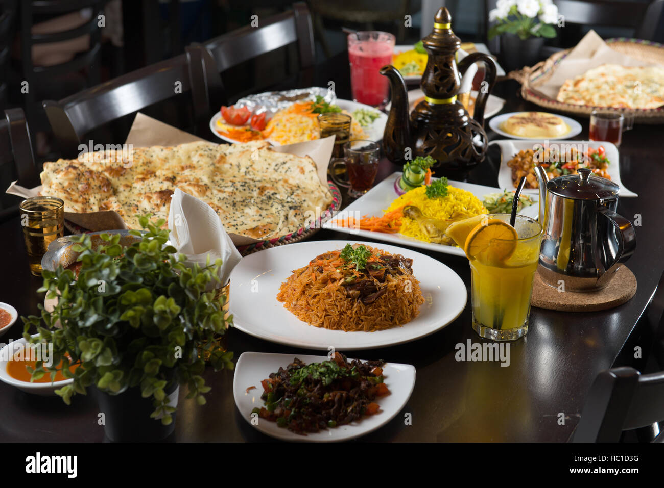 various arab foods Stock Photo - Alamy