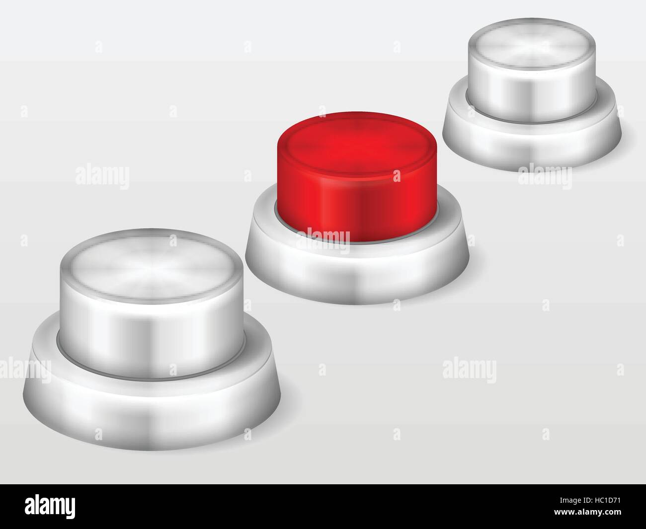Stop knob button on grey background. Vector illustration Stock Vector ...