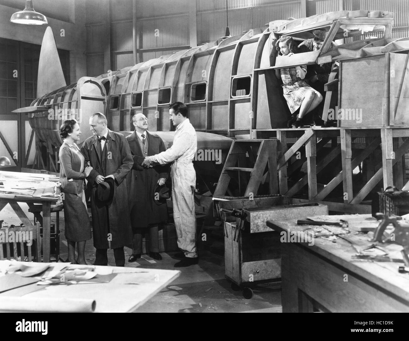 MEN WITH WINGS, from left: Kitty Kelly, Lynne Overman, Porter Hall, Ray ...
