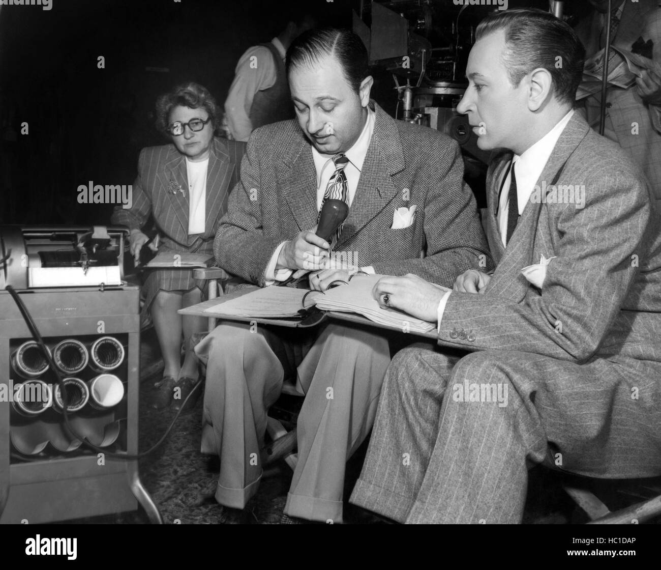 MR. ACE, director Edwin L. Marin, George Raft, on-set, 1946 Stock Photo ...