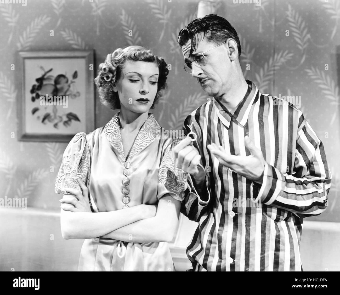 THE MIND NEEDER, from left, Ann Doran, Charley Chase, 1938 Stock Photo ...