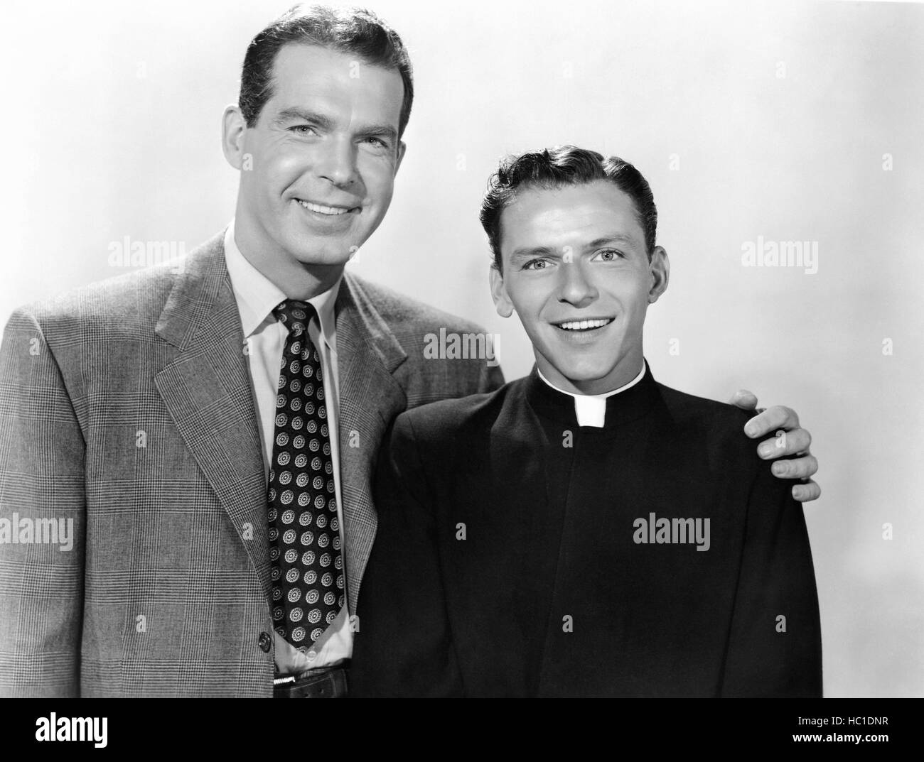THE MIRACLE OF THE BELLS, from left: Fred MacMurray, Frank Sinatra ...