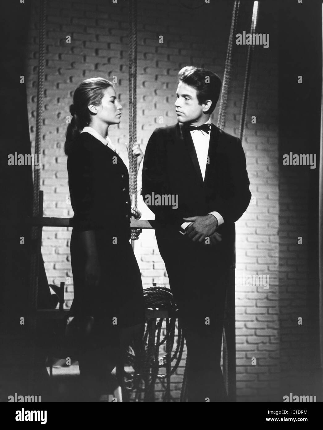 MICKEY ONE, from left: Alexandra Stewart, Warren Beatty, 1965 Stock ...