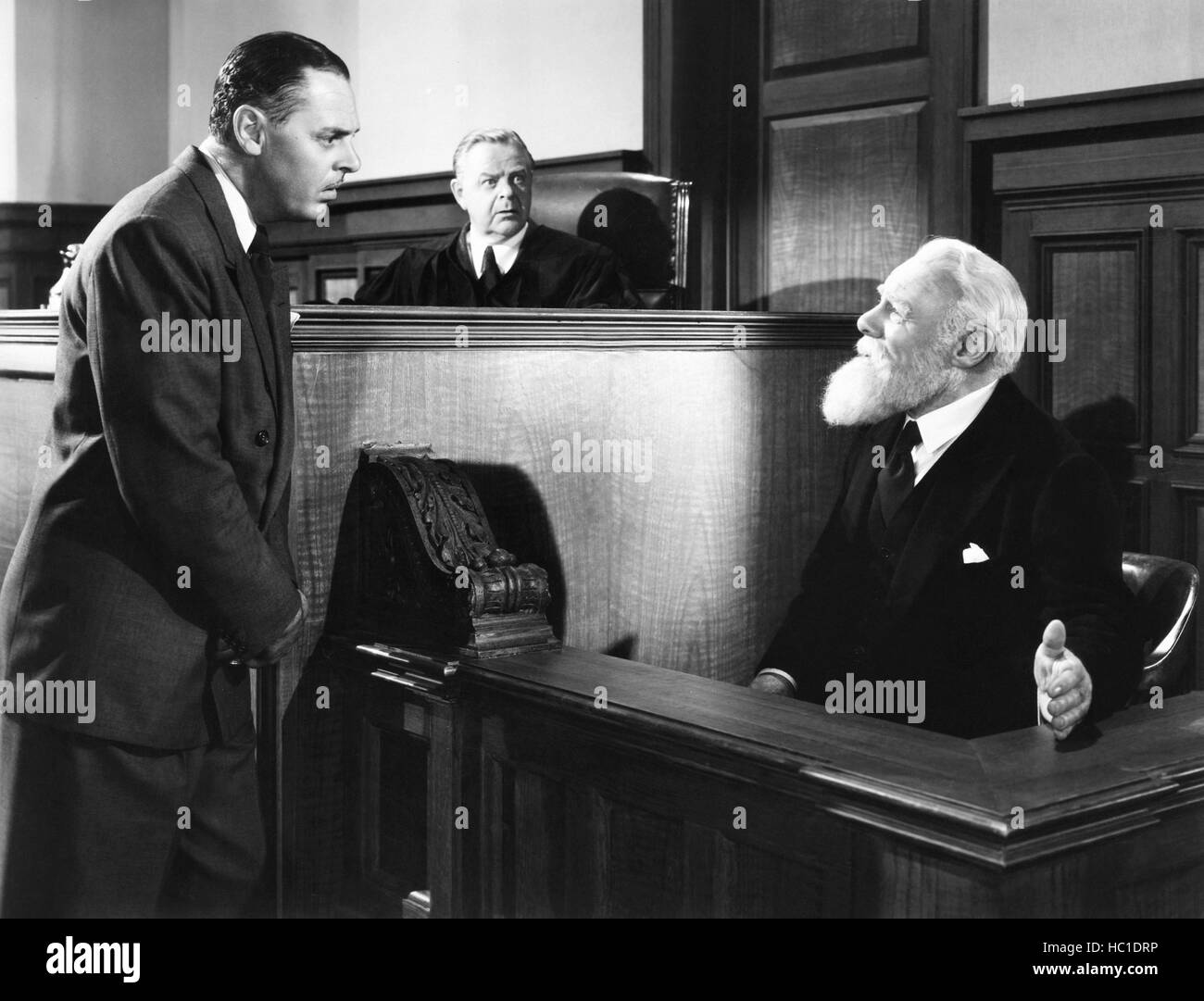 MIRACLE ON 34th STREET, from left, Jerome Cowan, Gene Lockhart, Edmund Gwenn, 1947, ©20th ...