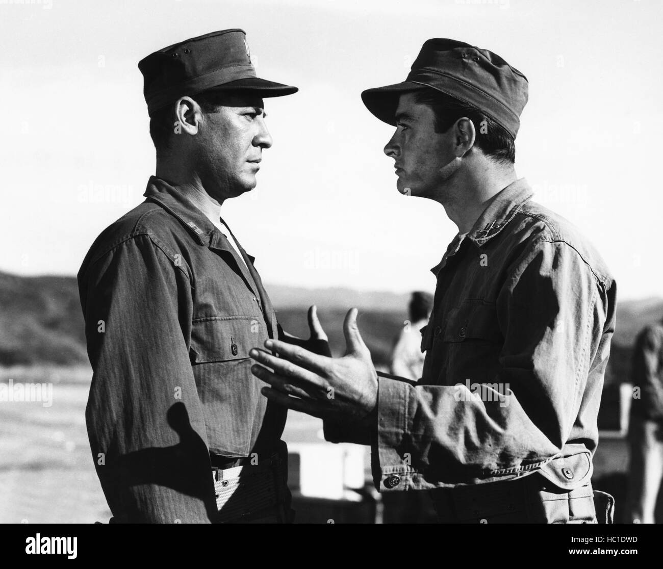 MISSION OVER KOREA, from left: John Hodiak, John Derek, 1953 Stock ...