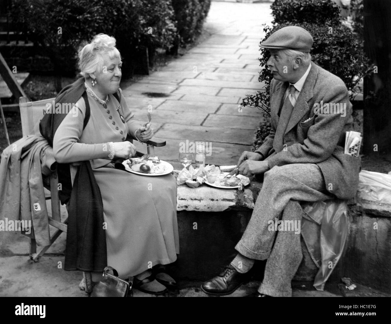 MISS ROBIN HOOD, from left: Margaret Rutherford lunching with husband ...