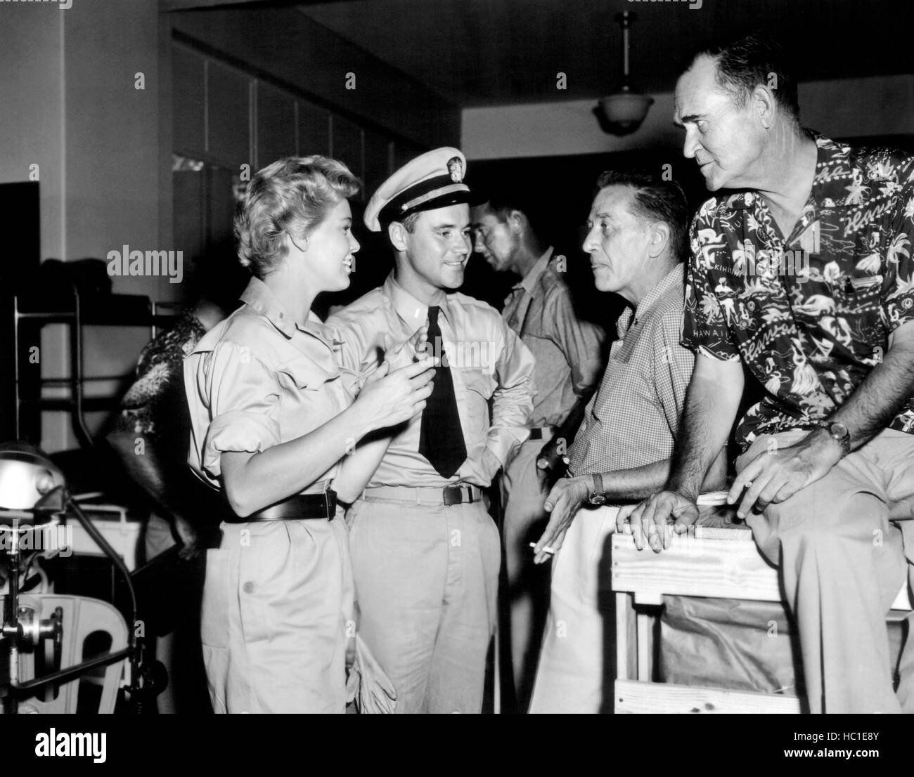 MISTER ROBERTS, from left, Betsy Palmer, Jack Lemmon, theatrical ...