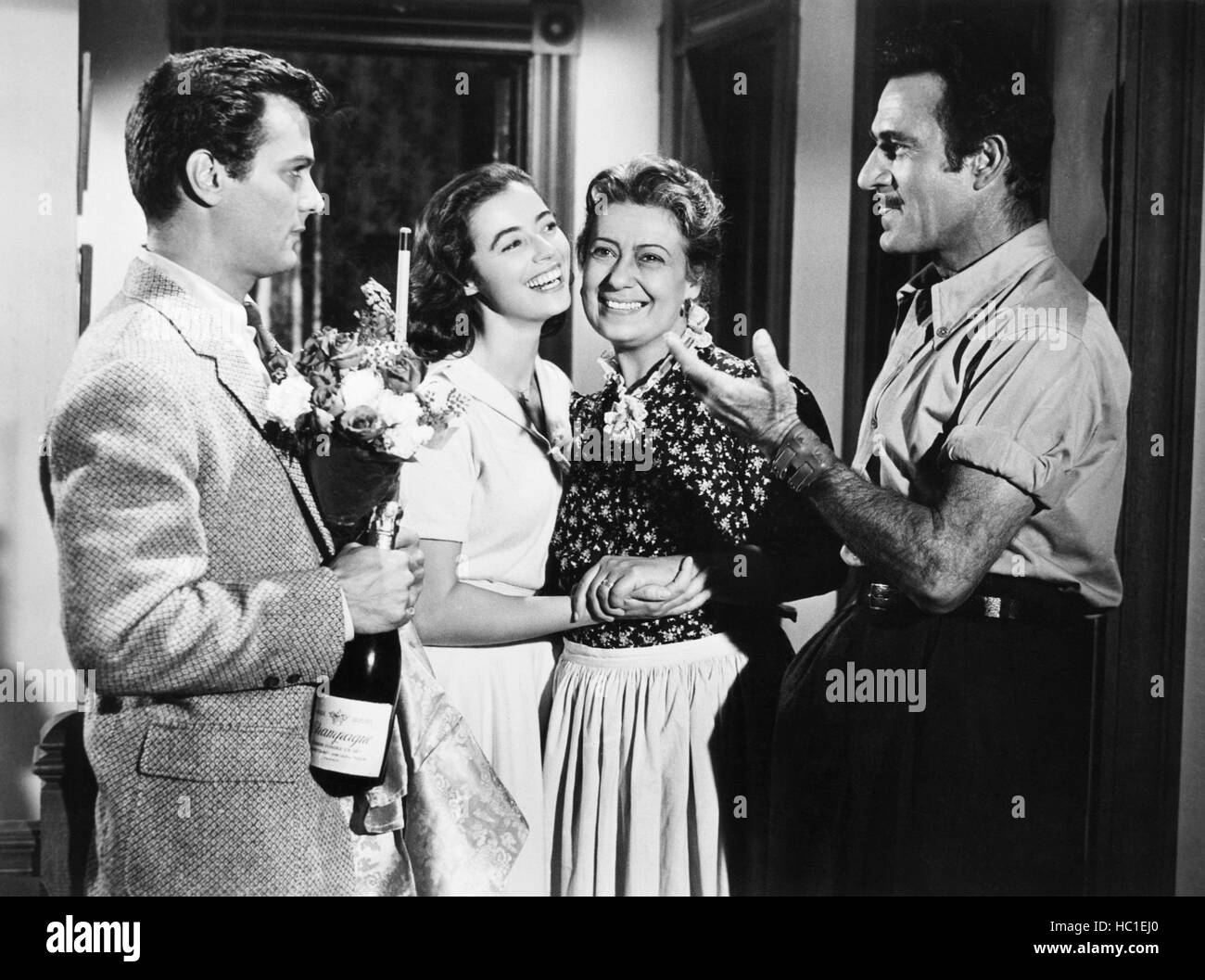 THE MIDNIGHT STORY, from left: Tony Curtis, Marisa Pavan, Argentina ...