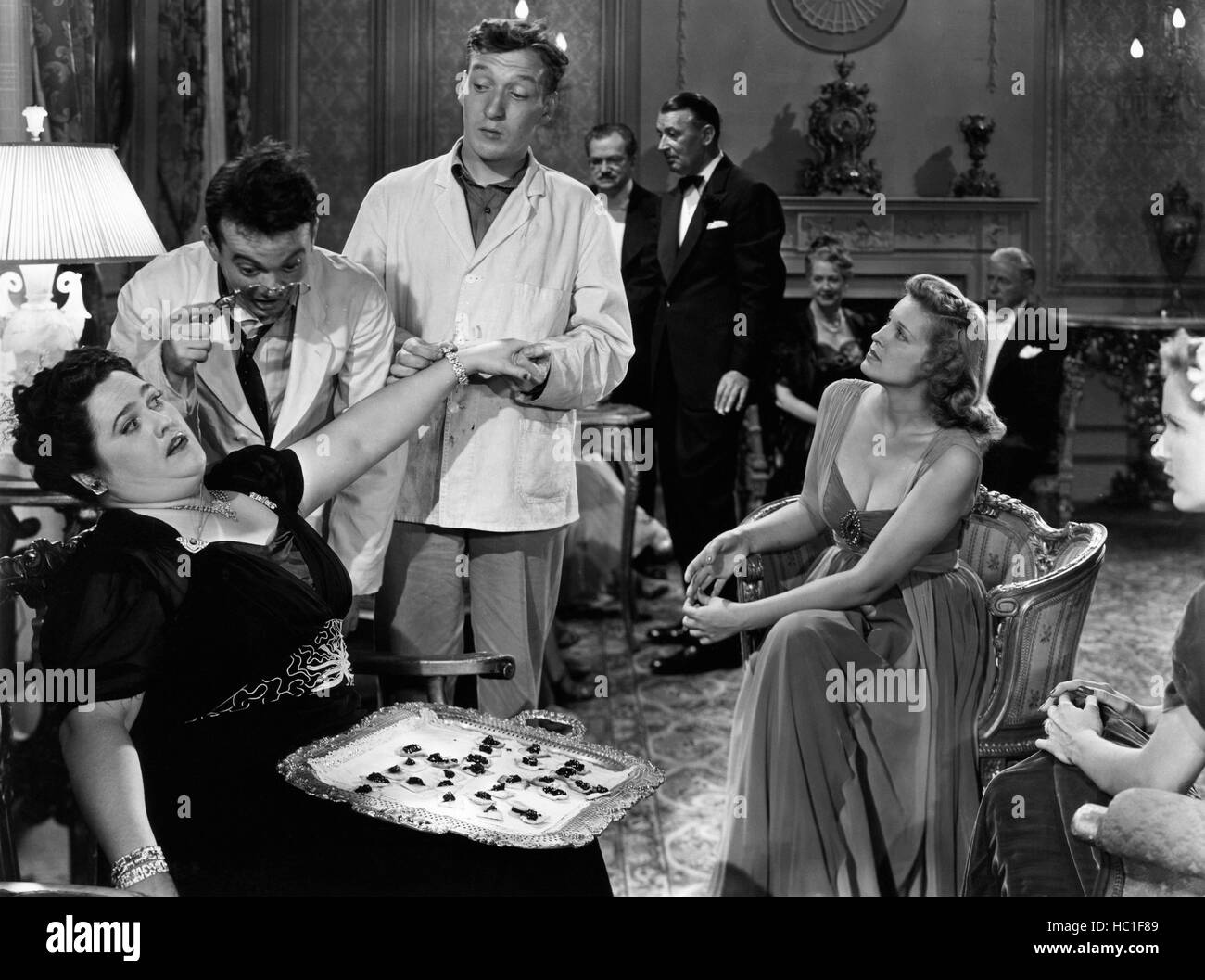 MR. MUGGS STEPS OUT, from left, Lottie Harrison, Leo Gorcey, Huntz Hall ...