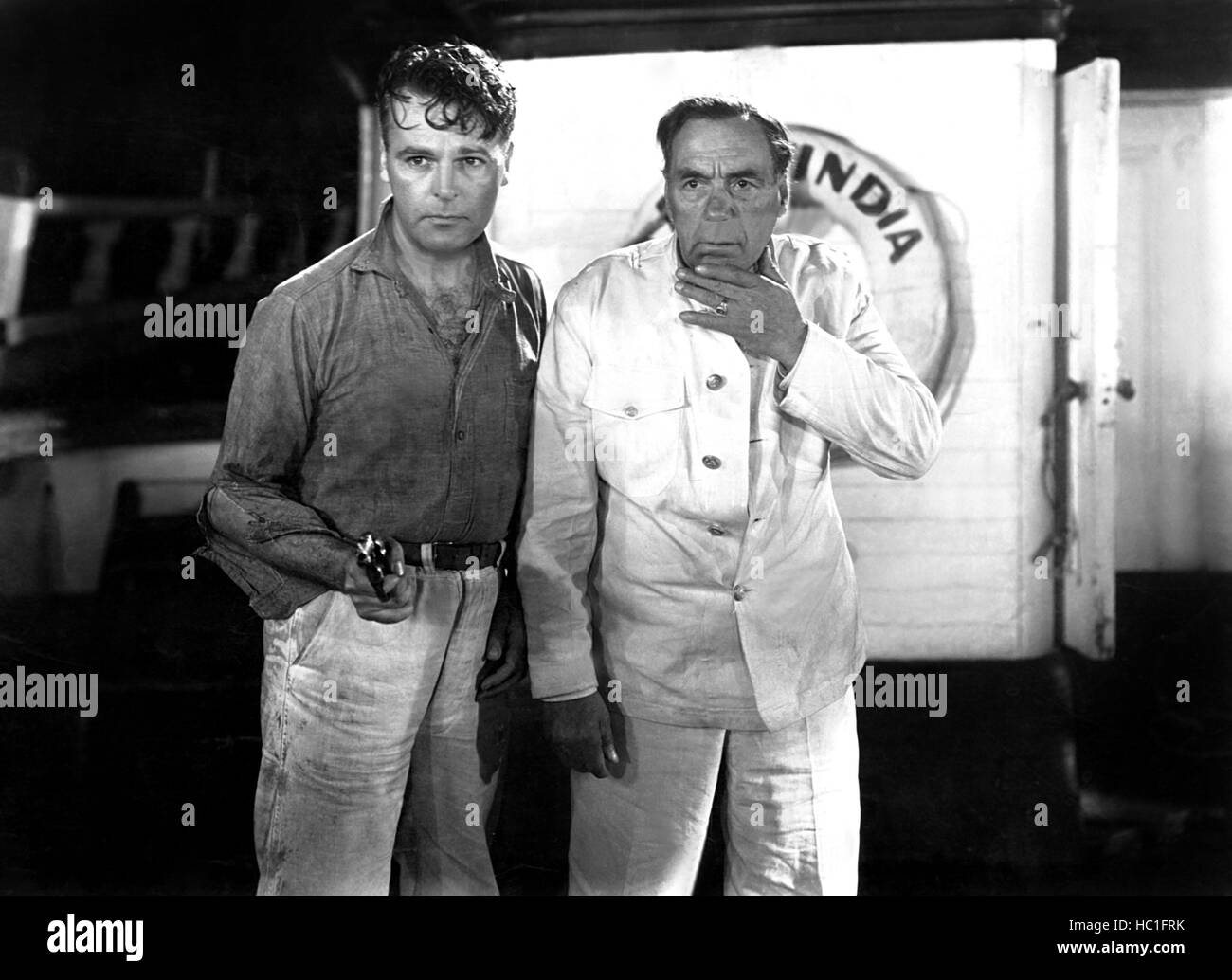 MUTINY AHEAD, from left: Neil Hamilton, Matthew Betz, 1935 Stock Photo ...