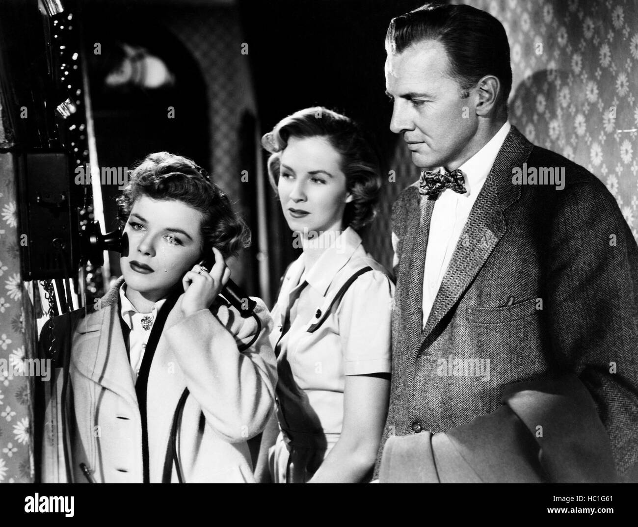 MYSTERY STREET, from left: Sally Forrest, Betsy Blair, Bruce Bennett ...