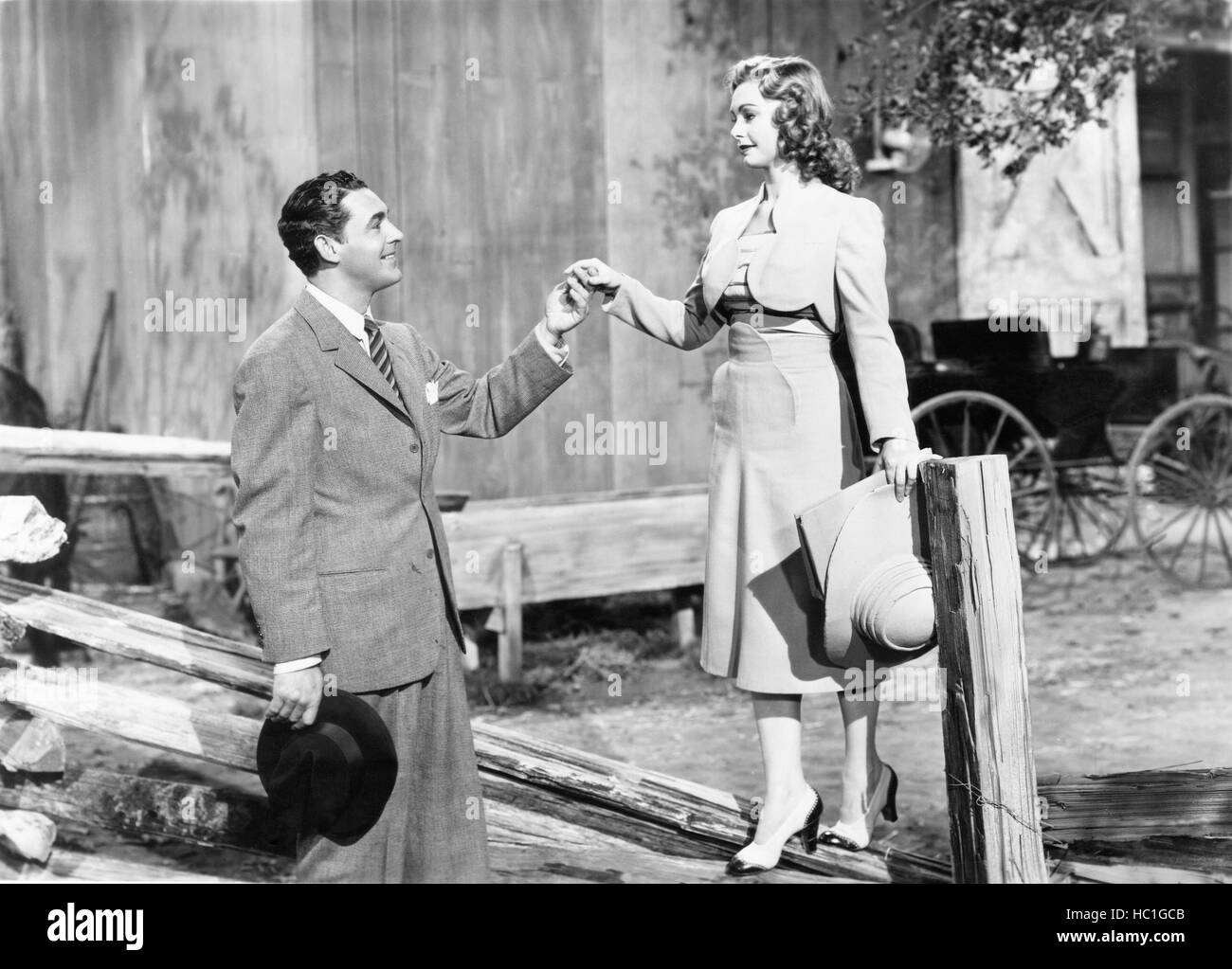 NATIONAL BARN DANCE, from left, Charles Quigley, Jean Heather, 1944 ...