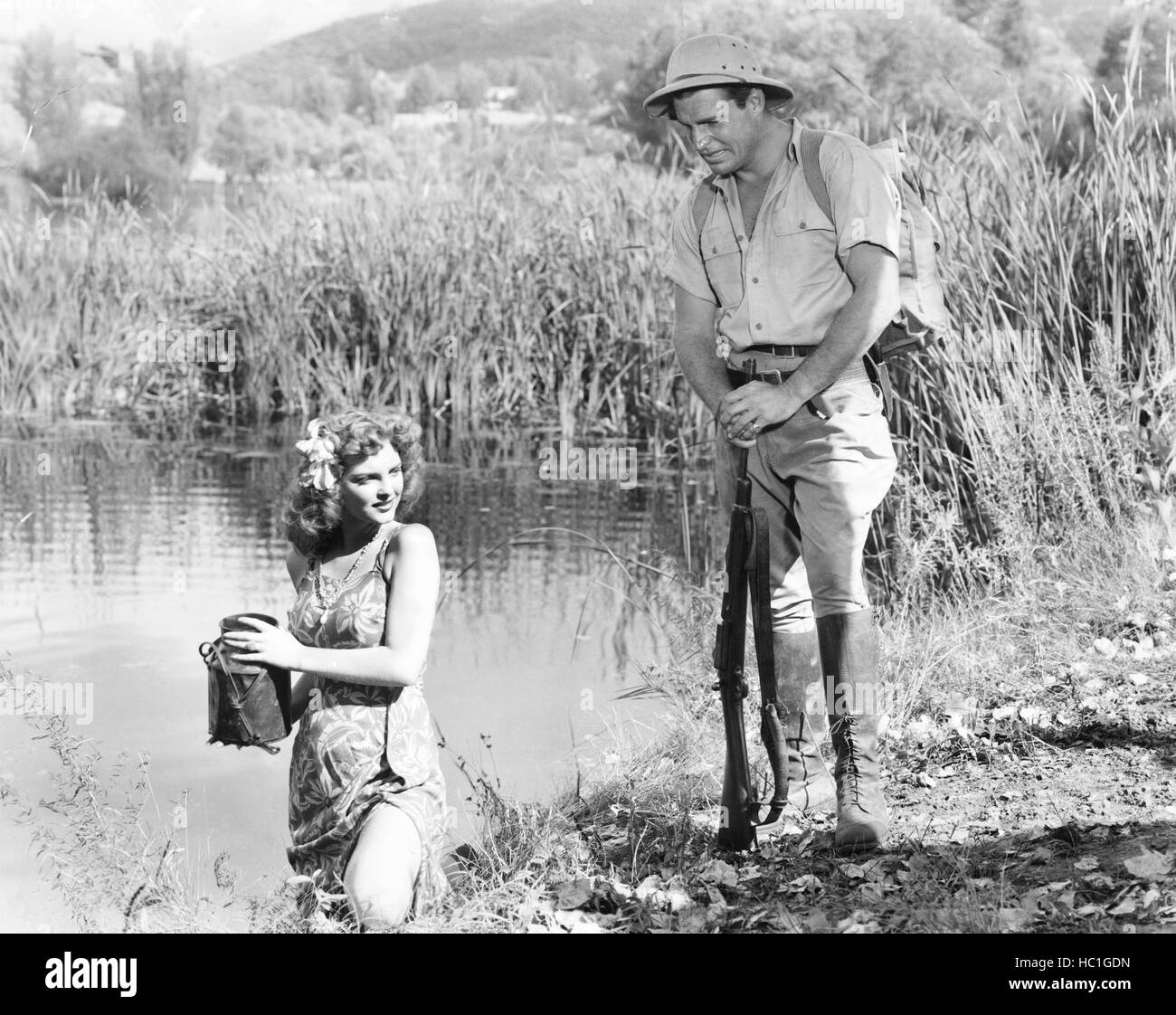 NABONGA, from left: Julie London, Buster Crabbe, 1944 Stock Photo - Alamy