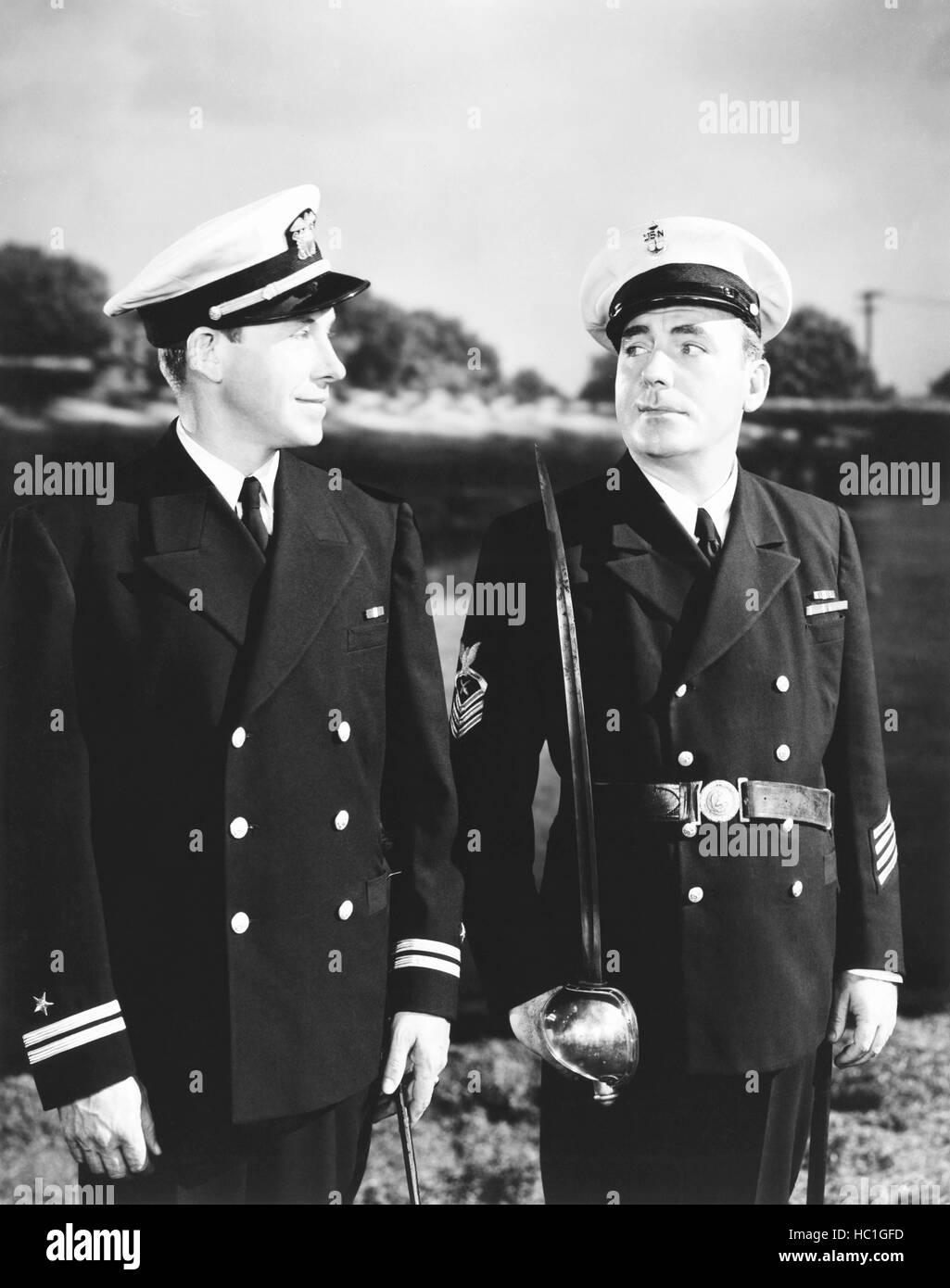 THE NAVY COMES THROUGH, from left: George Murphy, Pat O'Brien, 1942 ...