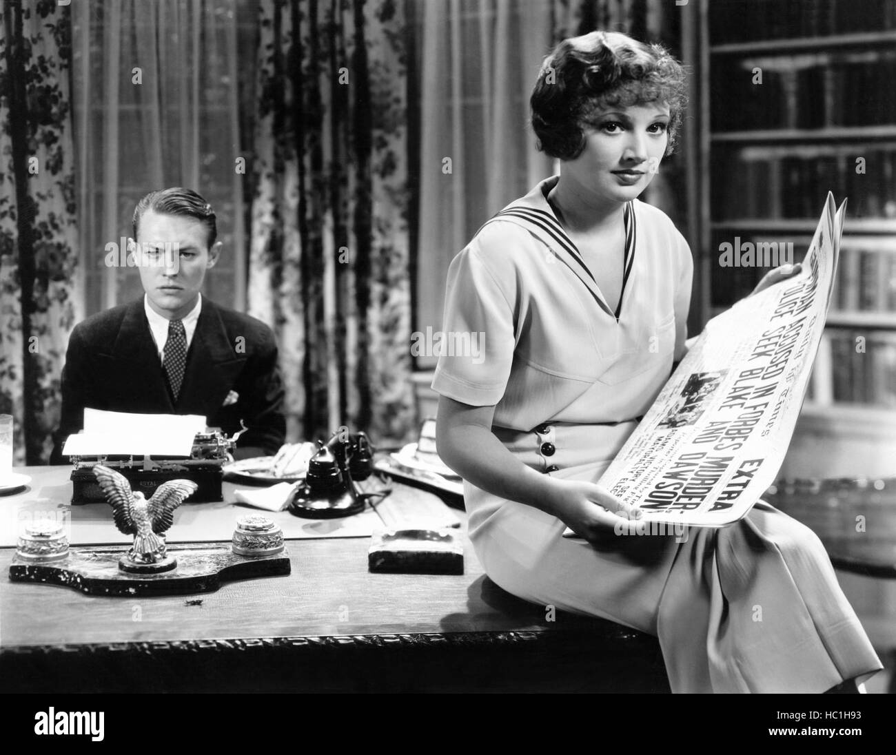 NAME THE WOMAN, from left, Richard Cromwell, Arline Judge, 1934 Stock ...