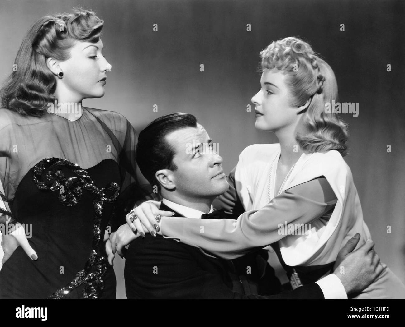 THE NIGHT BEFORE THE DIVORCE, from left, Lynn Bari, Joseph Allen, (aka ...