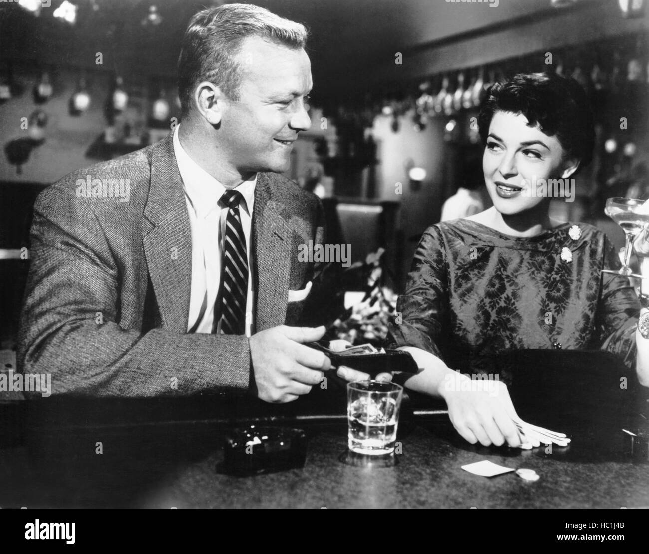 NIGHTFALL, from left, Aldo Ray, Anne Bancroft, 1957 Stock Photo - Alamy