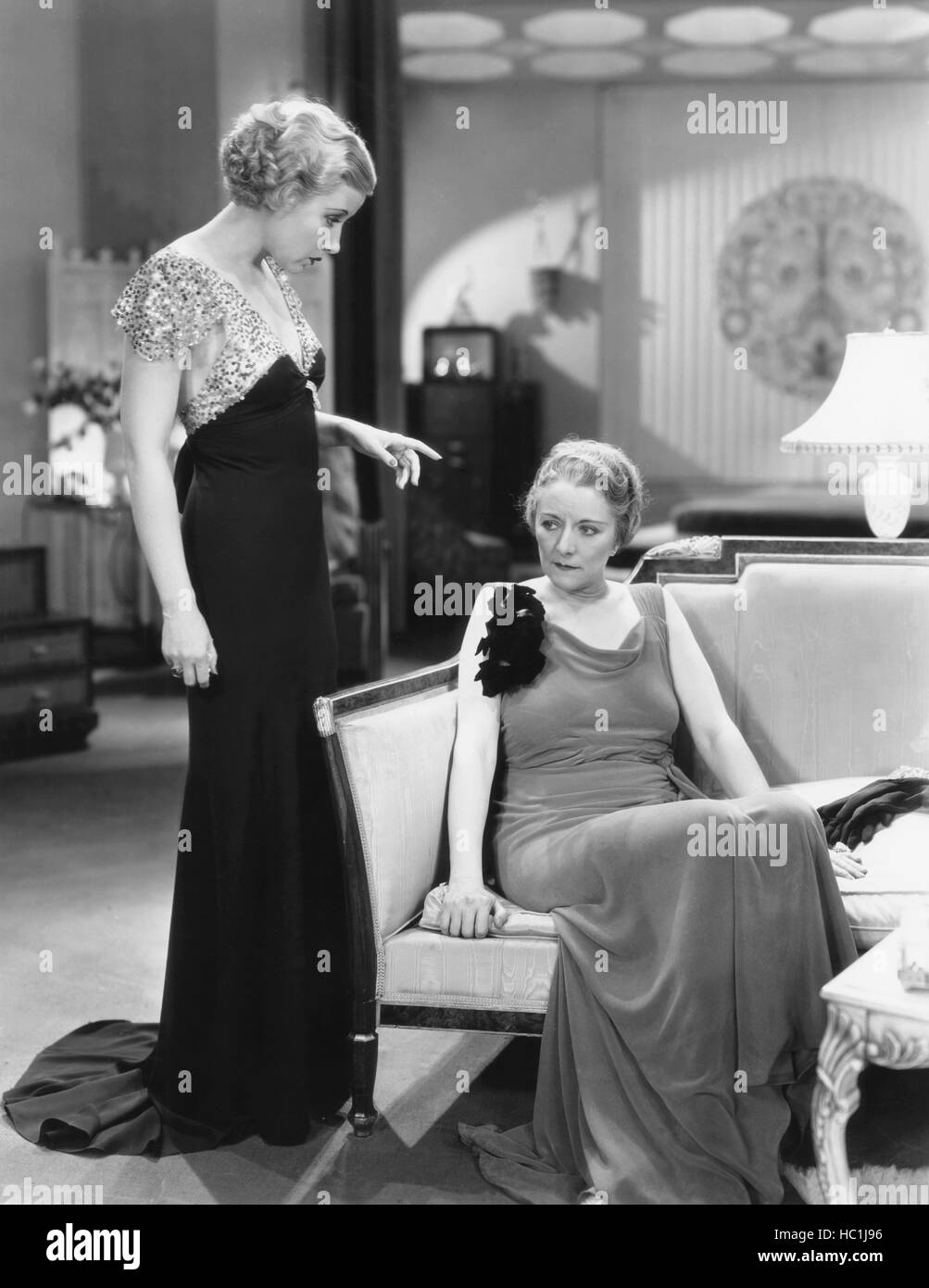 THE NINTH GUEST, from left: Genevieve Tobin, Nella Walker, 1934 Stock Photo - Alamy