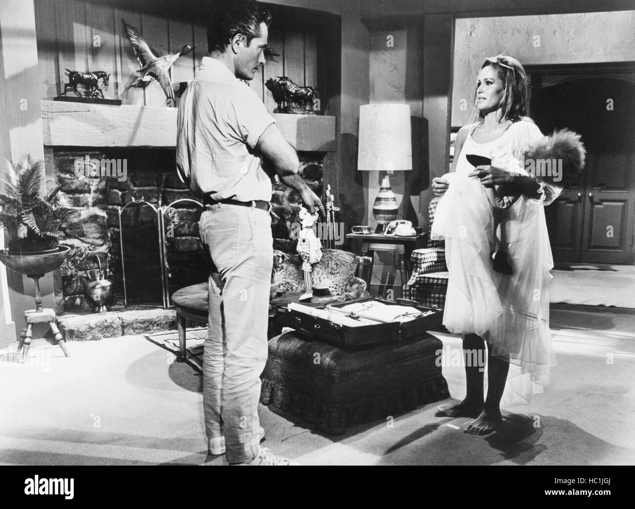 NIGHTMARE IN THE SUN, from left: John Derek, Ursula Andress, 1965 Stock ...