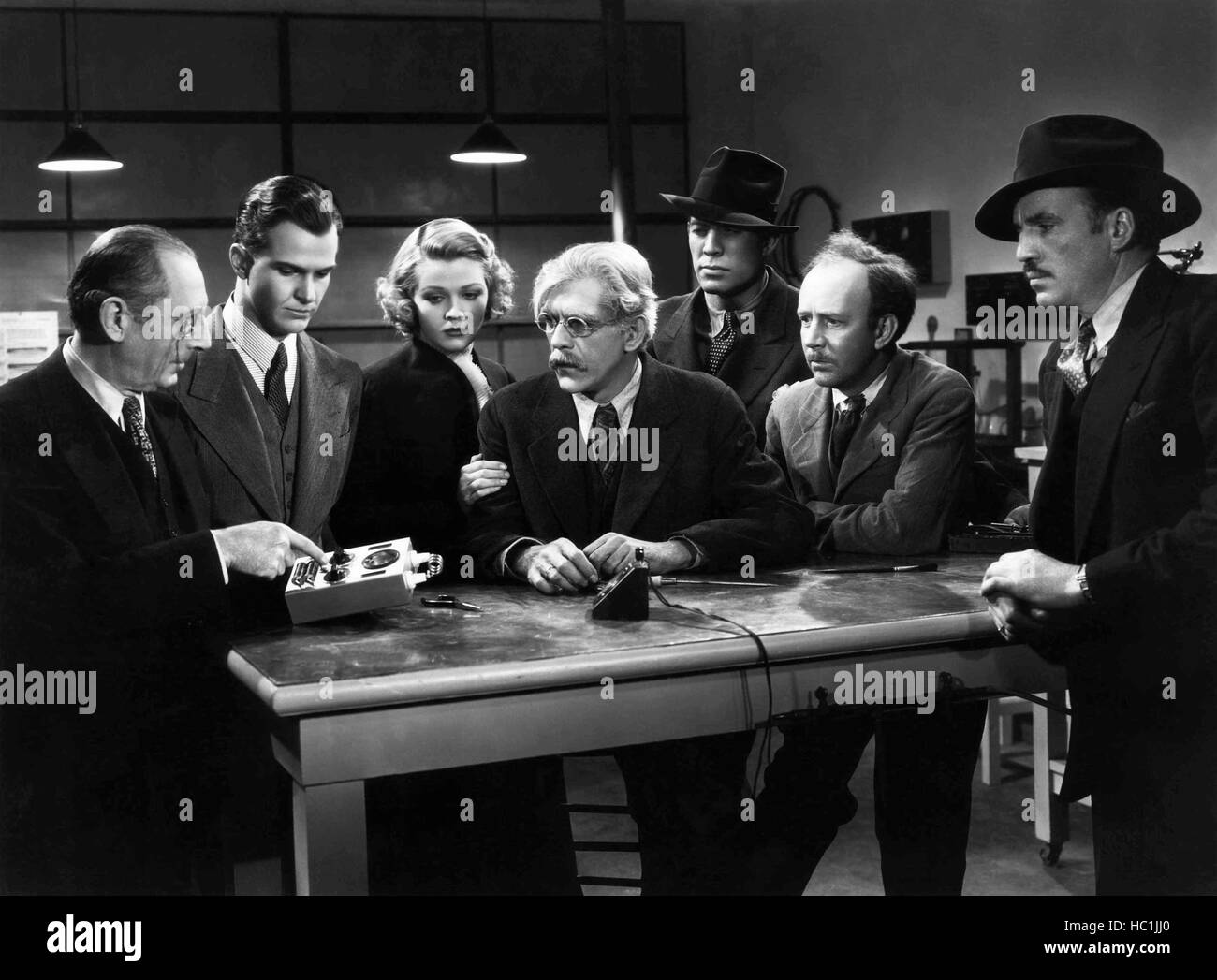 NIGHT KEY, Frank Reicher, Alan Baxter, Jean Rogers, Boris Karloff, Ward ...