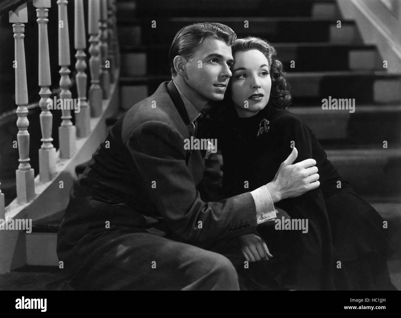 NINE LIVES ARE NOT ENOUGH, Ronald Reagan, Joan Perry, 1941 Stock Photo ...