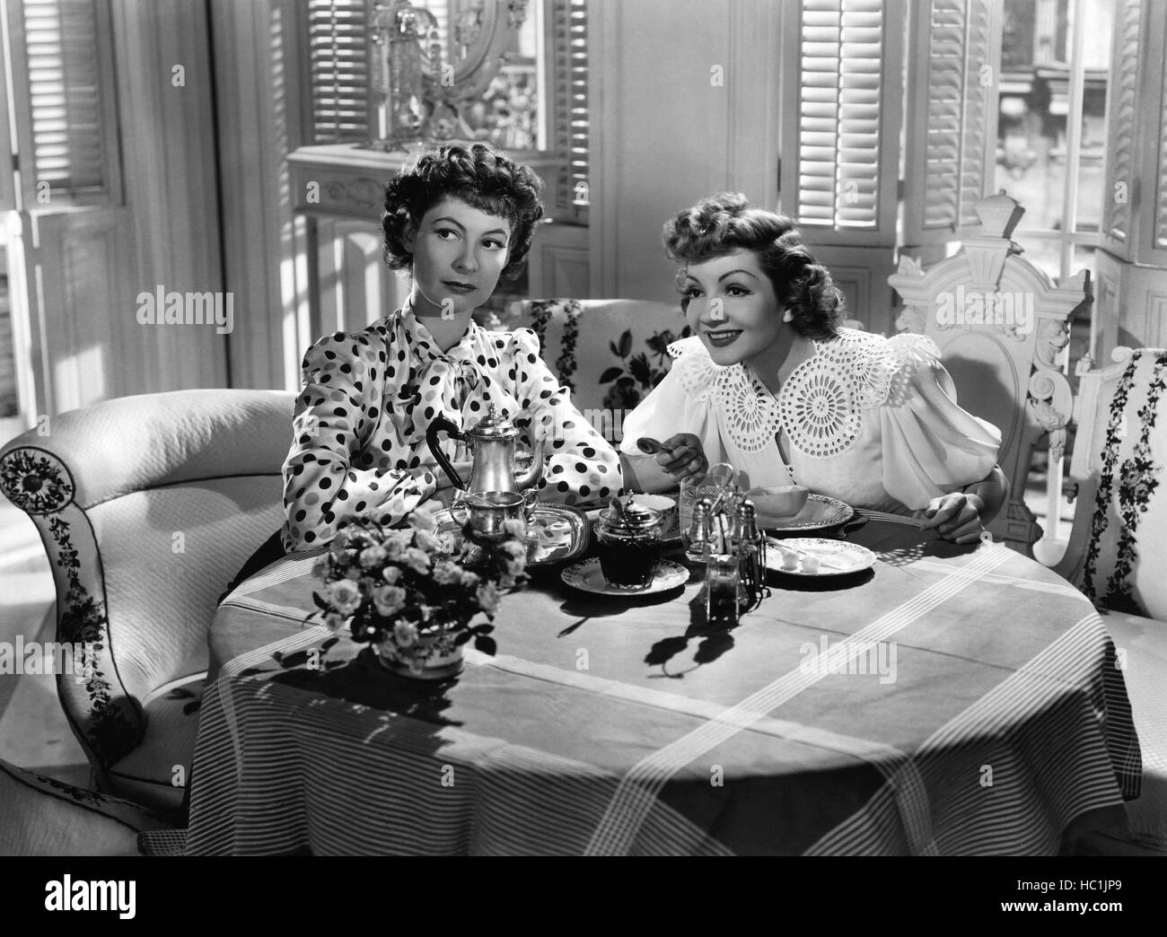 NO TIME FOR LOVE, Ilka Chase, Claudette Colbert, 1943 Stock Photo - Alamy