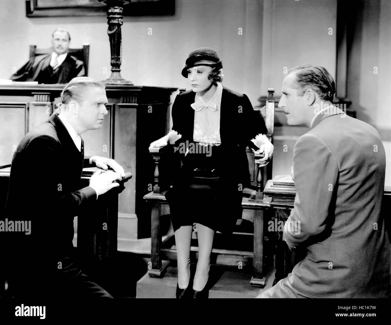 THE NUISANCE, from left, Clay Clement, (judge), Lee Tracy, Madge Evans ...