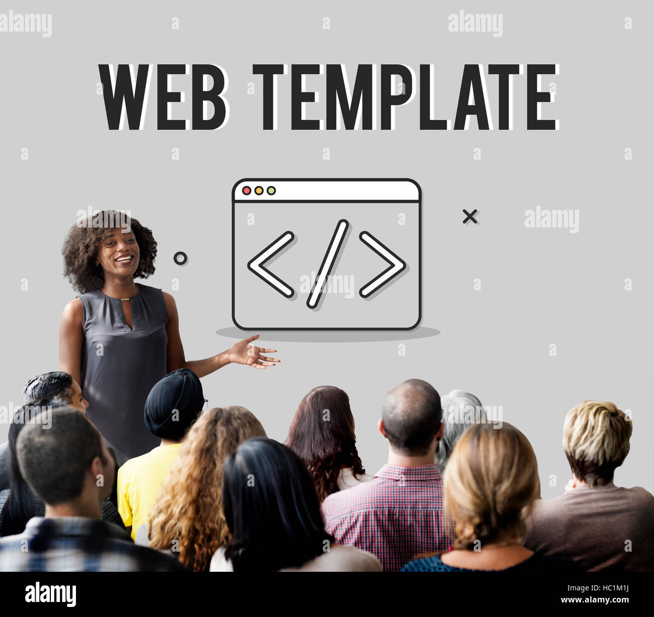 Web Development Symbol Icon Concept Stock Photo - Alamy