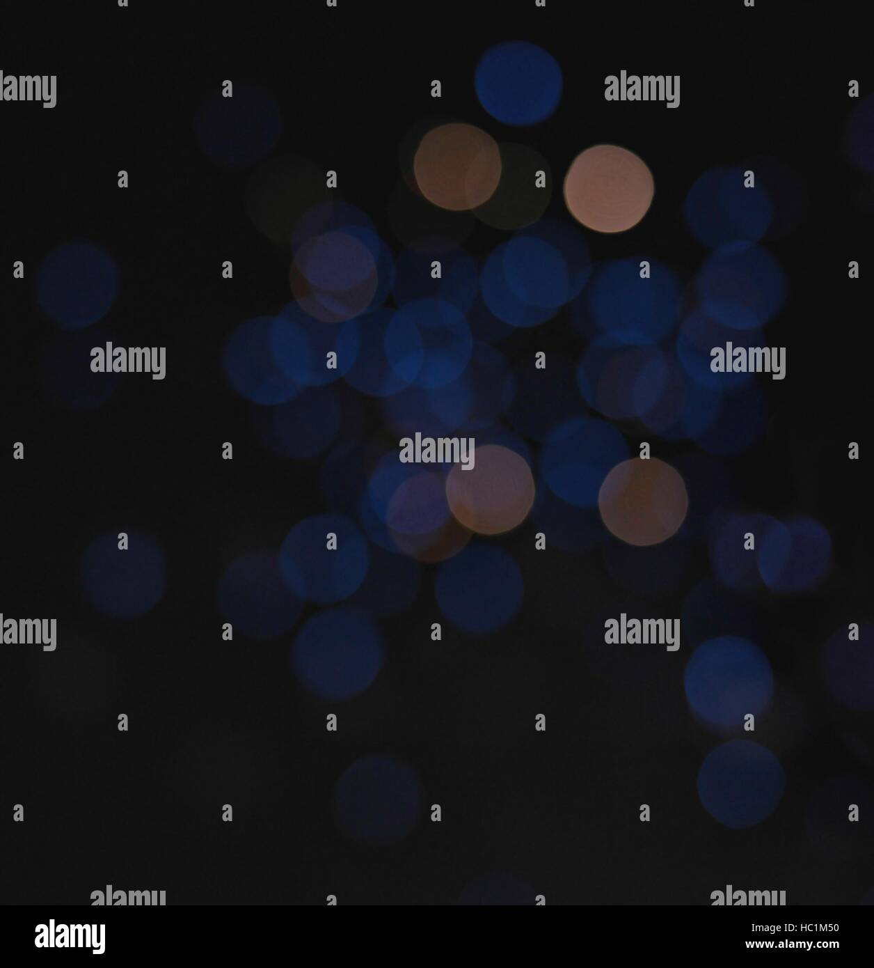 Light blur and defocus bokeh circles on black sky background Stock ...