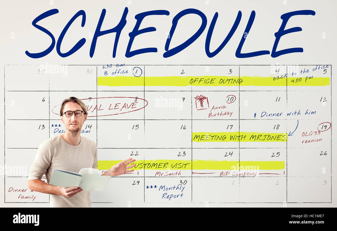 Schedule Activity Calendar Appointment Concept Stock Photo - Alamy