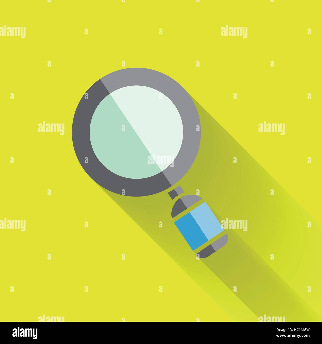 magnifying glass icon in colorful flat design style Stock Vector Image ...
