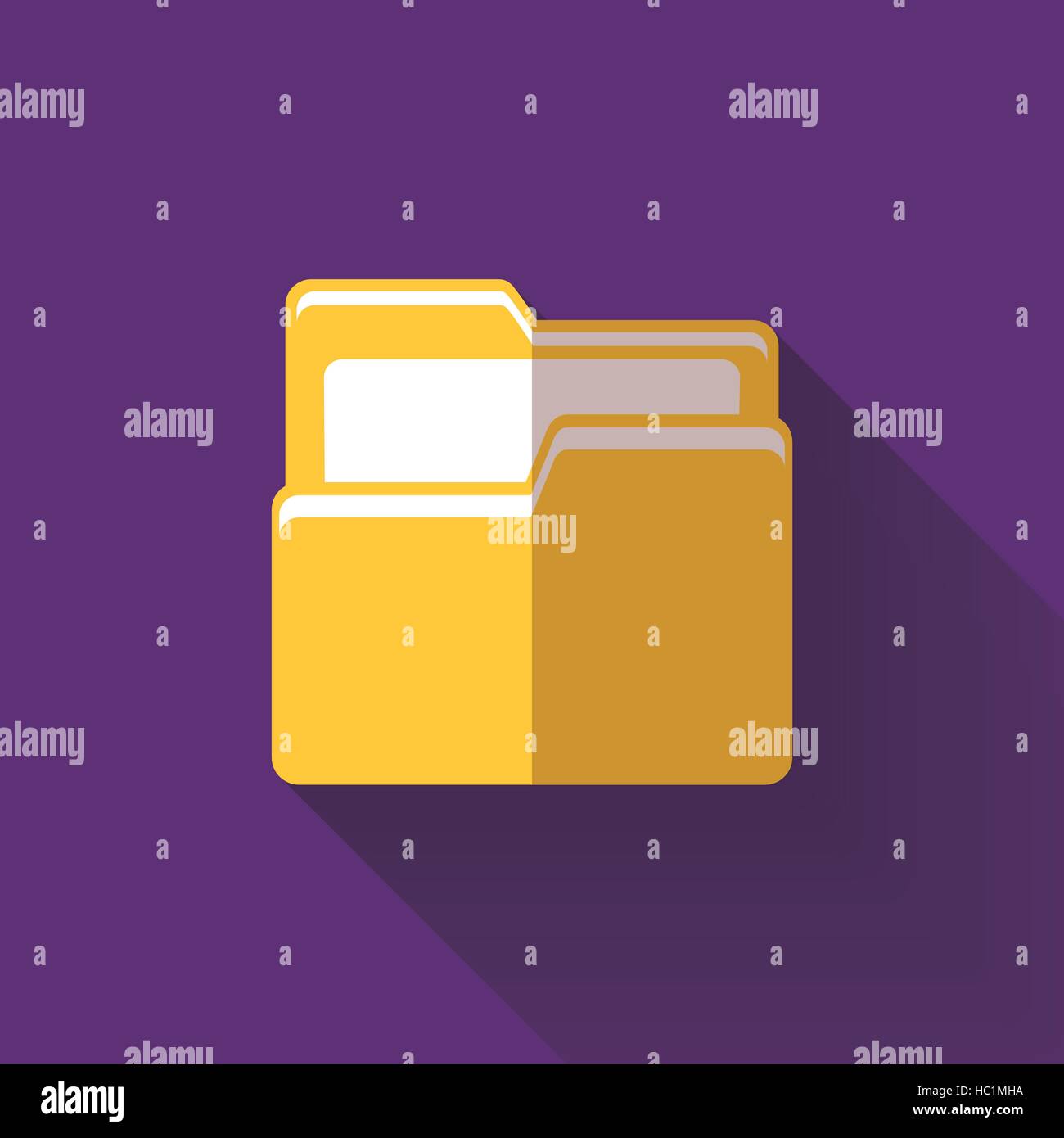 Open Folder Icon Flat
