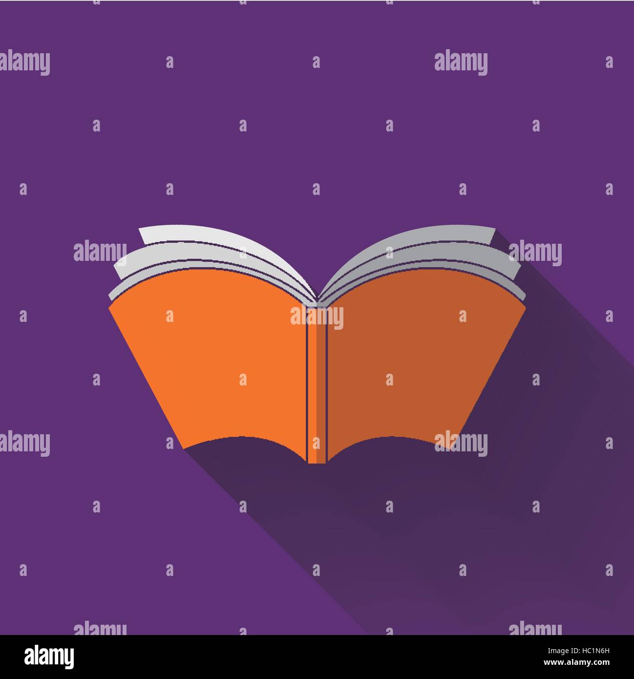 open book icon in colorful flat design style Stock Vector Image & Art ...