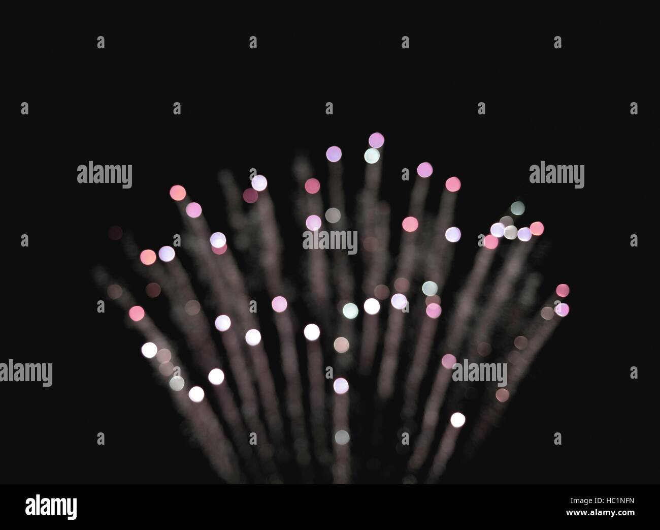 Light blur and defocus bokeh circles. fan shape background Stock Photo ...