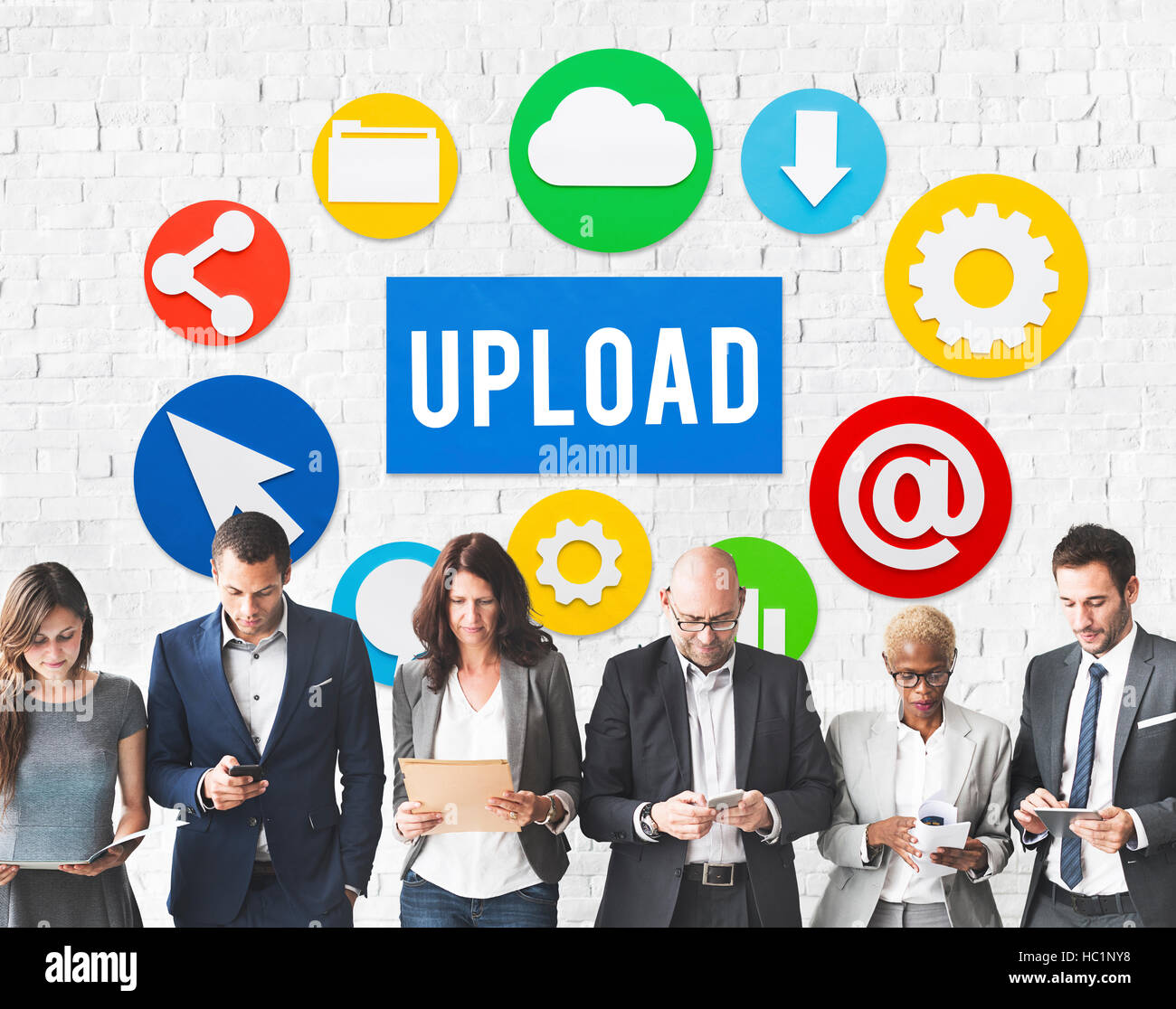 Upload Post Technology Word Graphic Concept Stock Photo - Alamy