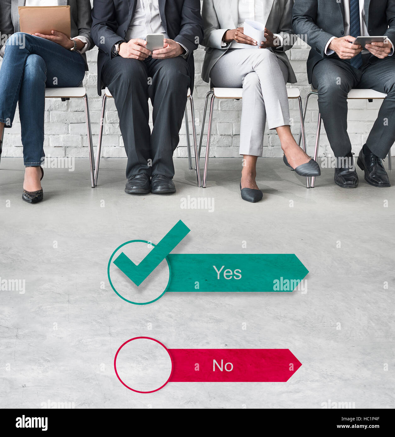 Yes No Answer Questionnaire Concept Stock Photo - Alamy
