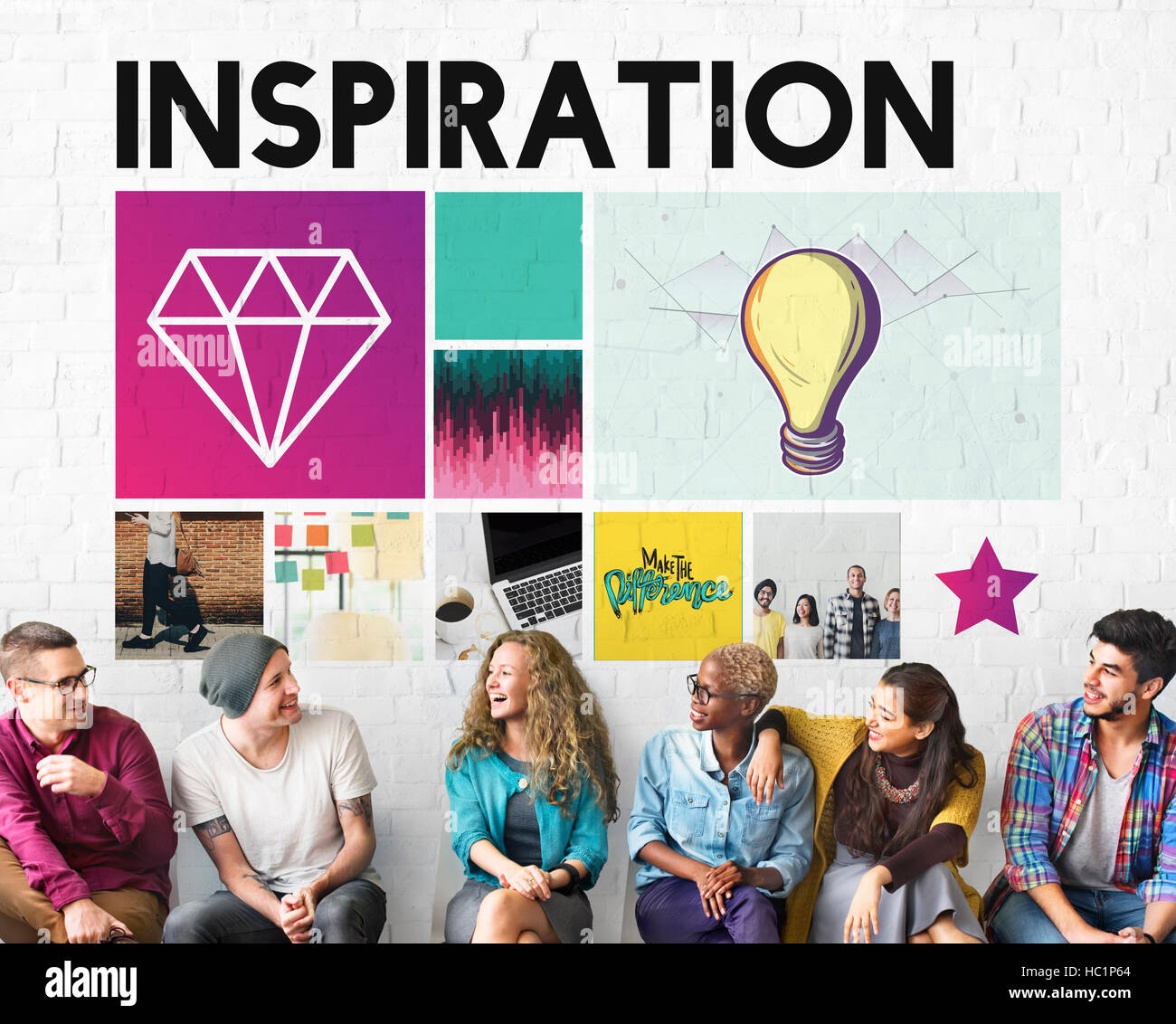 Ideas Imagination Inspiration Thoughts Graphic Concept Stock Photo - Alamy