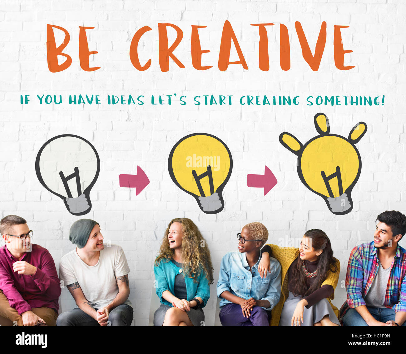 Be Creative Design Inspiration Invention Concept Stock Photo - Alamy